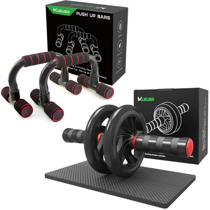 Appareil abdo,Barre de traction avec roues abdominales,entraînement ...