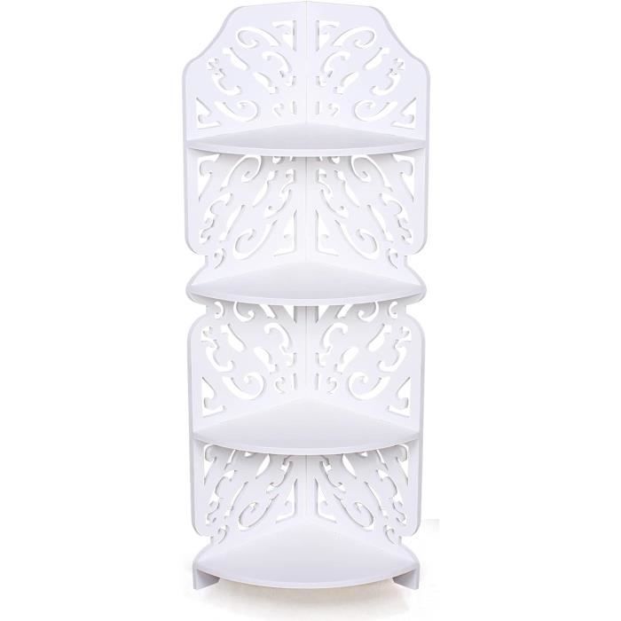 Étagère D'Angle À 4 Niveaux En Pvc Pour Salle De Bain[L3930 ...