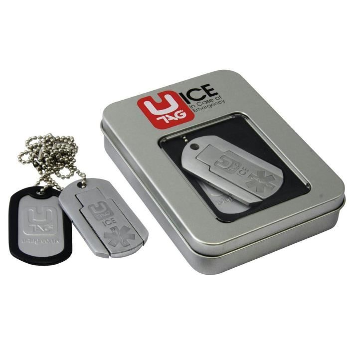 Plaque d'identité médicale USB - UTAG I.C.E - Cdiscount Sport