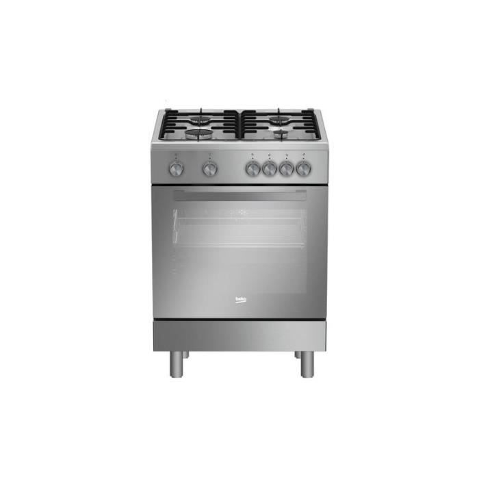 BEKO Cuisinière gaz FSG62120DXMCS • Cuisinière gaz • Cuisinière et ...