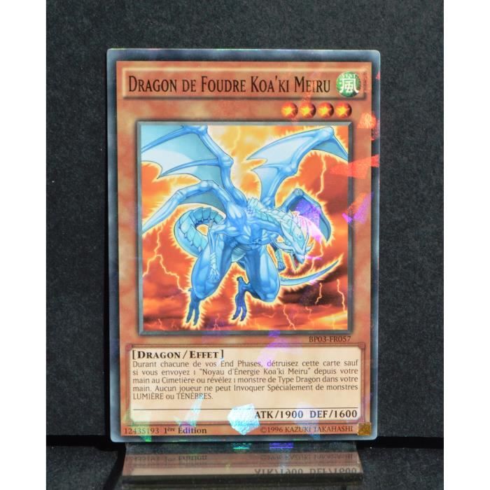 Carte YU-GI-OH BP03-FR057-SH Dragon De Foudre Koa'ki Meiru NEUF FR ...