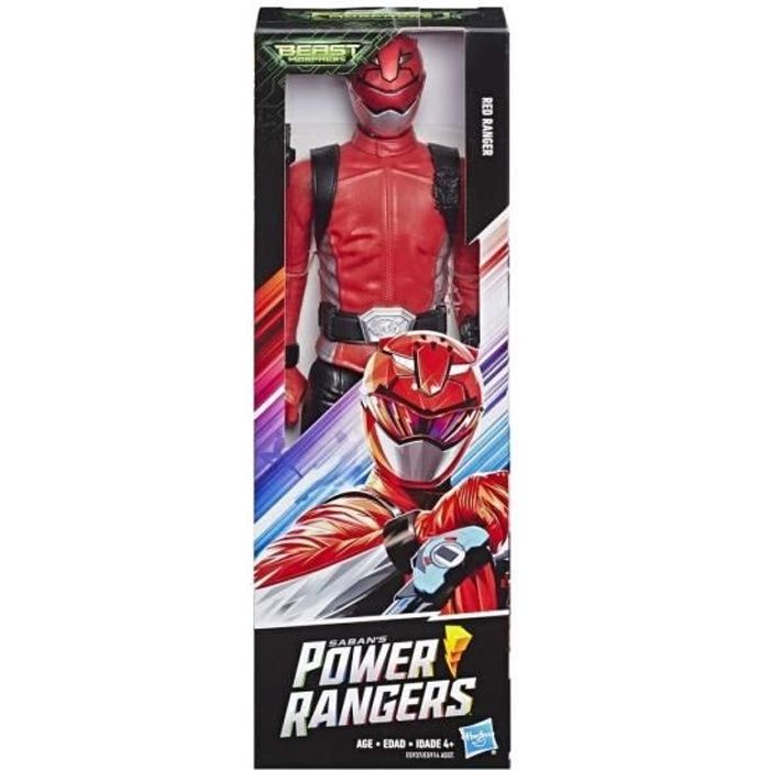 Figurine Power Rangers Rouge 30 cm Beast Morphers - Super Heros Saban's ...