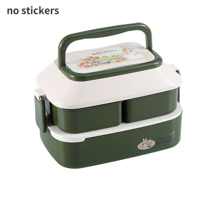 (green-S-850ml)Kawaii – boîte à déjeuner Bento pour étudiants, stockage ...