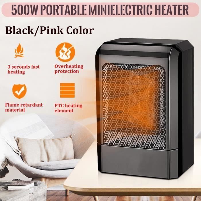 220V 500W Portable Mini Radiateur Électrique Chauffage Air Soufflant ...