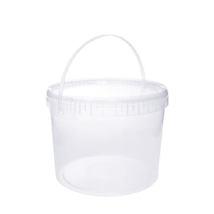 Seau avec Couvercle Plastique Alimentaire - BenBow - 1x 5L ...