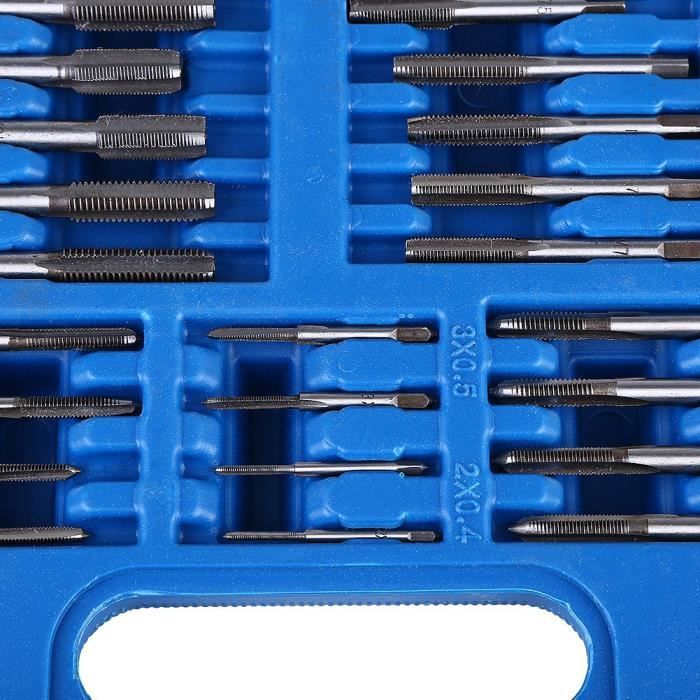 Ensemble de tarauds et matrices en acier EJ.life M2-M18 - 110 pièces - Cdiscount Bricolage