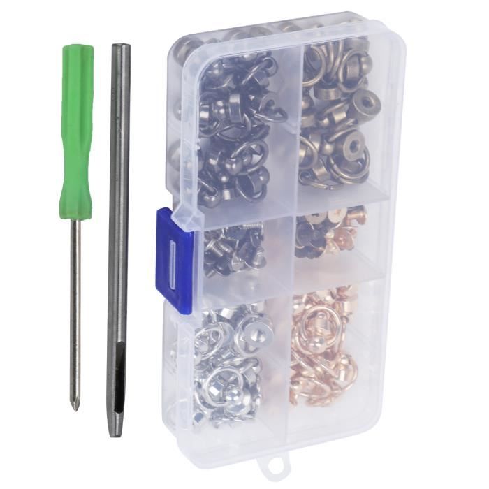 GOTOTOP Rivets de poteau de boule O-Ring Ball Post Rivet Set DIY En ... GOTOTOP Rivets de poteau de boule O-Ring Ball Post Rivet Set DIY En ...