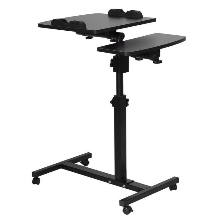 Table pour Ordinateur Portable à Roulette - Table de Lit Support ...