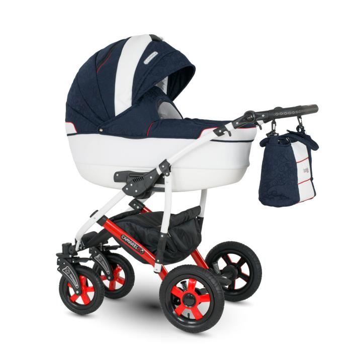 RefCARM-068 - Lux4kids Poussette combinée 3en1 avec Nacelle Matelas ...