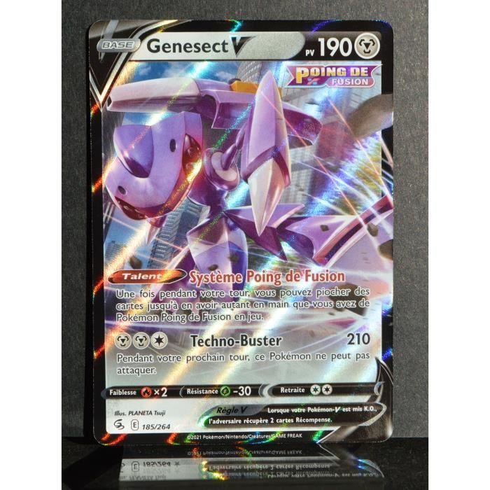 Carte Pokémon Genesect V 190 PV 185-264 EB08 - Poing de Fusion NEUF FR ...