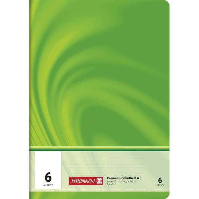 104550602 Cahier scolaire A5 Vivendi (32 feuilles vierges, avec ligne ...