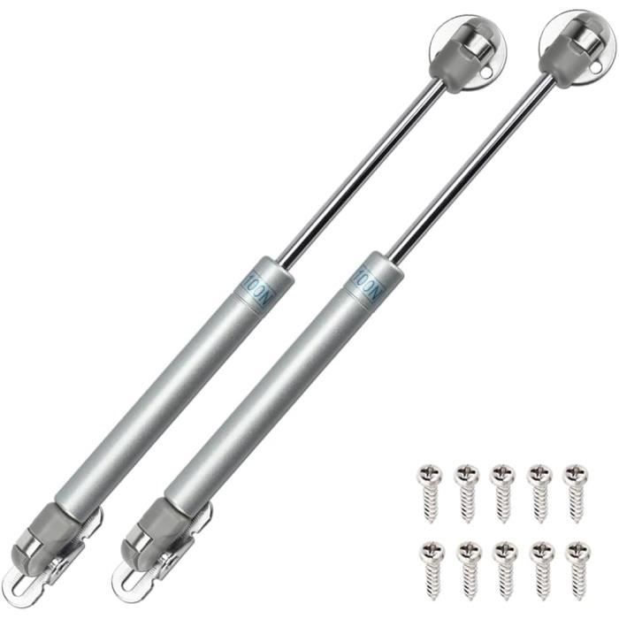 2 Pcs Vérin à Gaz 100N pour Porte Relevante Vérin à Ressort Blocable ...