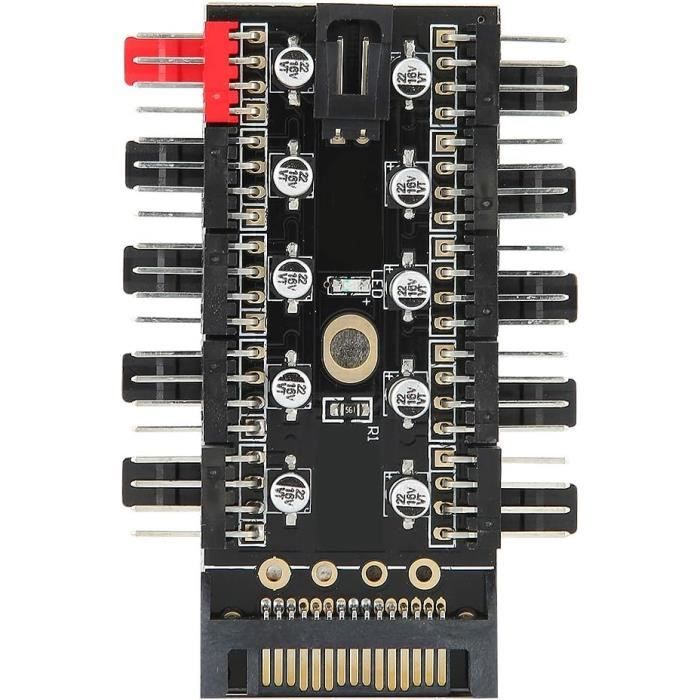 Hub De Ventilateur De Châssis, 10 Ports 12V Pwm Connecteur 3Pin - 4Pin ...