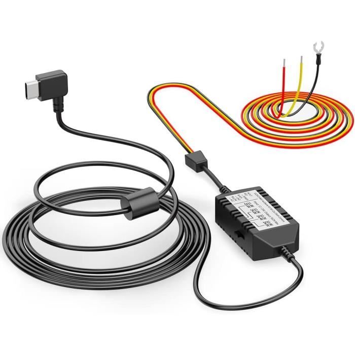 Hk4 Acc Hardwire Kit Usb-C Pour Caméra Embarquée T130, Protection Basse ...