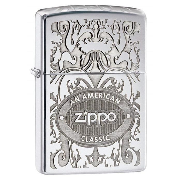Zippo American Classic Crown Stamp High Poli - 24751 - Cdiscount Bricolage