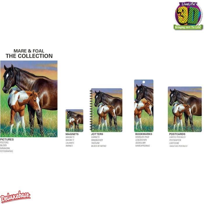 Marque-Page - Jument Et Poulain De Deluxebase. Marque Page Cheval Avec ...