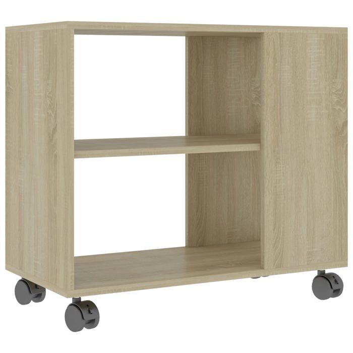 VidaXL Table d'appoint Chêne sonoma 70x35x55 cm Bois d'ingénierie ...