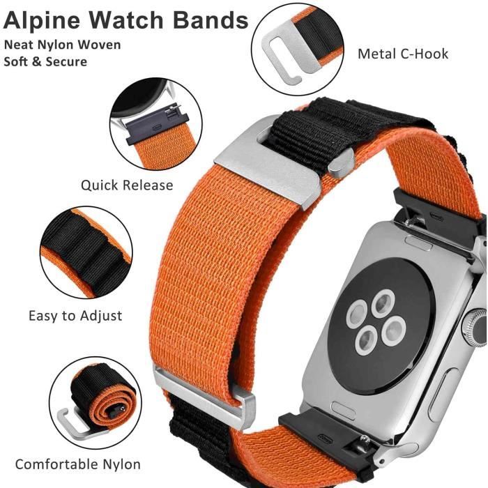 Alpine Loop Bracelets Montre Nylon, Bandes De Sport Réglables Pour ...