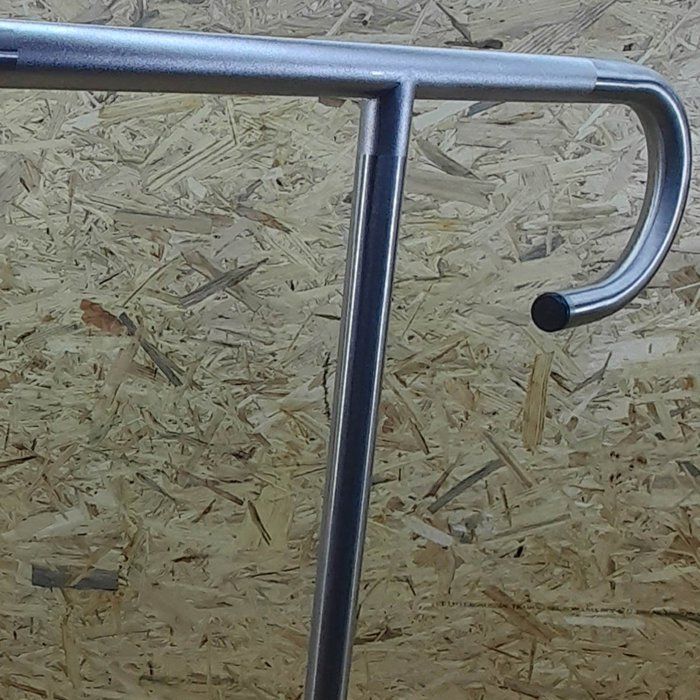 Barre d'appui fixe avec pied d'appui 90 cm en acier inoxydable avec ...