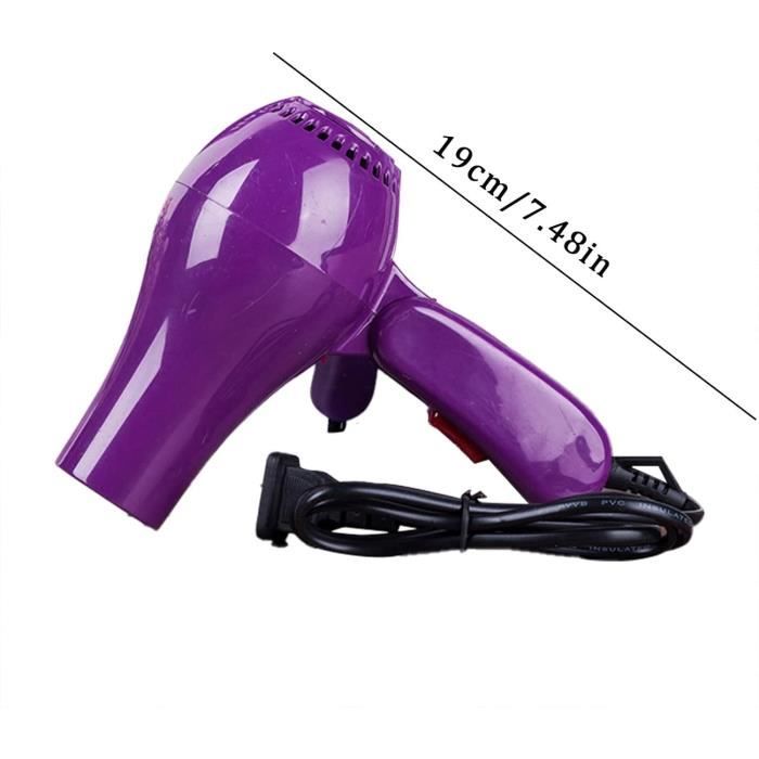 XNBZW Mini sèche-cheveux pliable portable 2023 (violet, taille unique ...