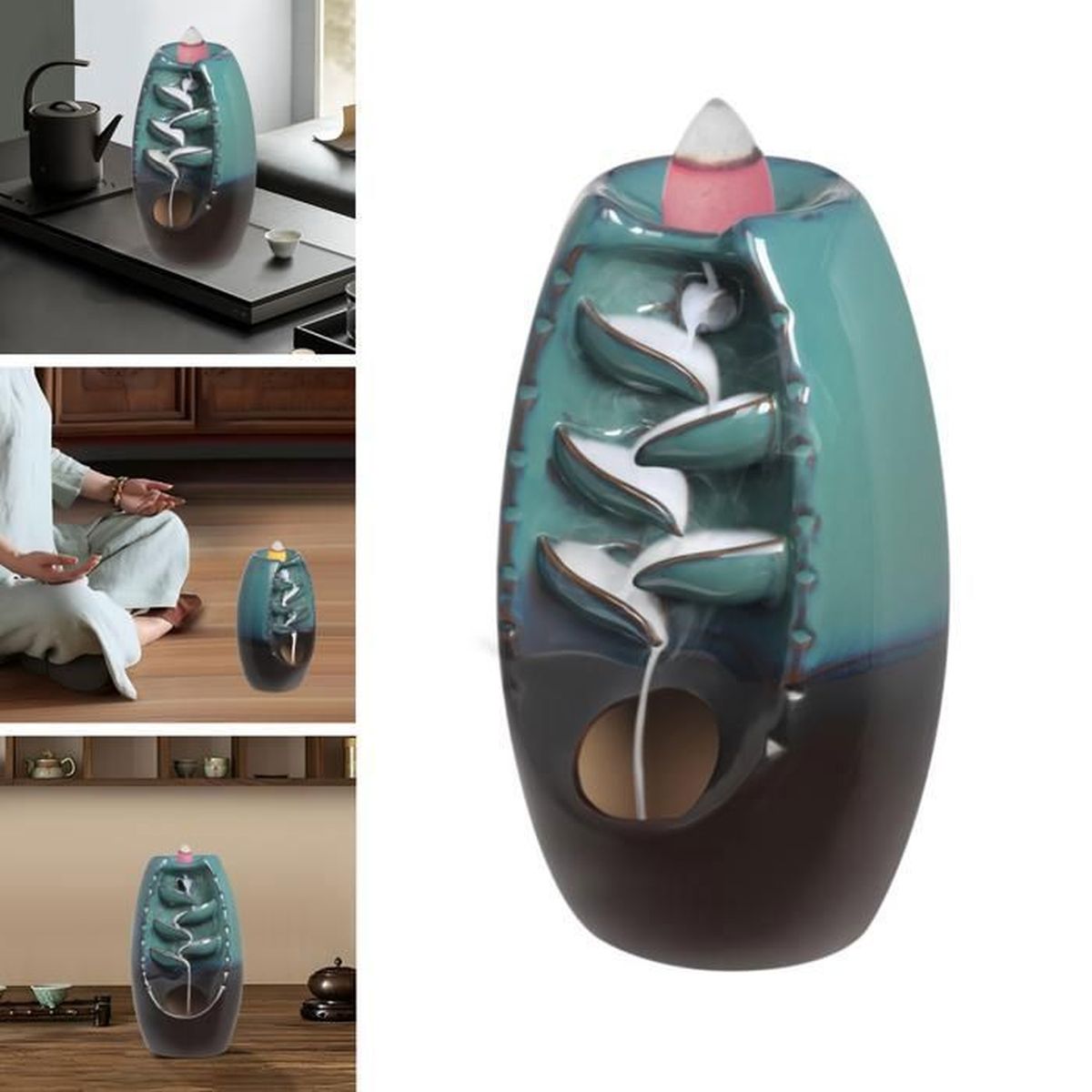 Encensoir à refoulement, censeur, brûleur à refoulement, cône d'encens ...