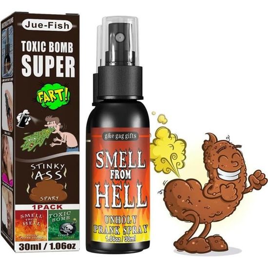 Spray Qui PUE Le Caca, 2024 Spray Puant Puissant, Drôle Et Puant Fart ...