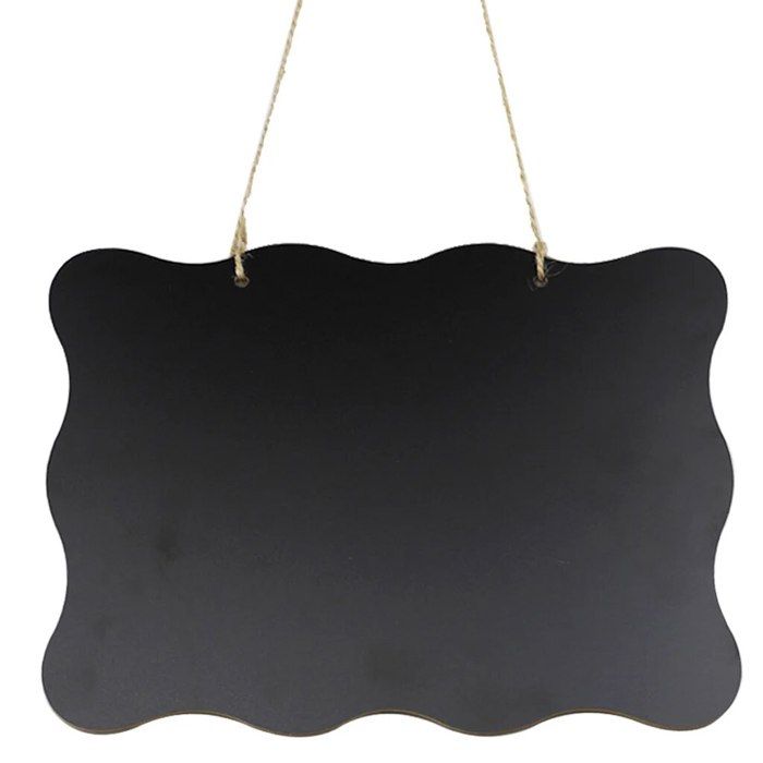Petit tableau noir double face créatif,pendentif,tableau d'affichage ...