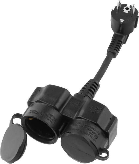 Multiprise 2 Prises Multiprise Double Prise Electrique Noire, Pour ...