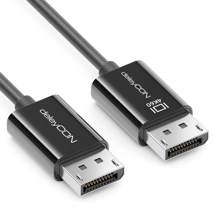 Deleycon - MK5073 - 2m Cable DisplayPort 4K60Hz WQHD 1440p 2K144Hz ...