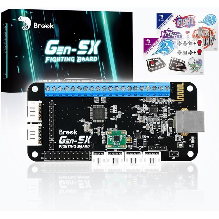 Brook Carte de combat Gen5X - Multi-plateforme PS5, XB, XS, Switch, PC ...
