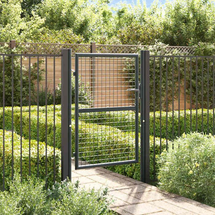 Portillon de patio en acier galvanisé - VIDAXL - 100x175 cm ...