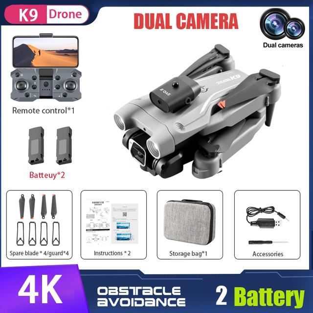 K9-Gris-2B - Drone aérien K9 professionnel 4k, Photographie Ultra haute ...