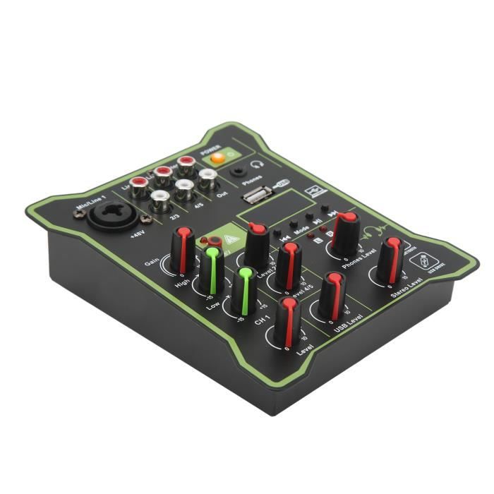 Mélangeur 5 canaux - AKOZON - Console de mixage portable - Bluetooth ...