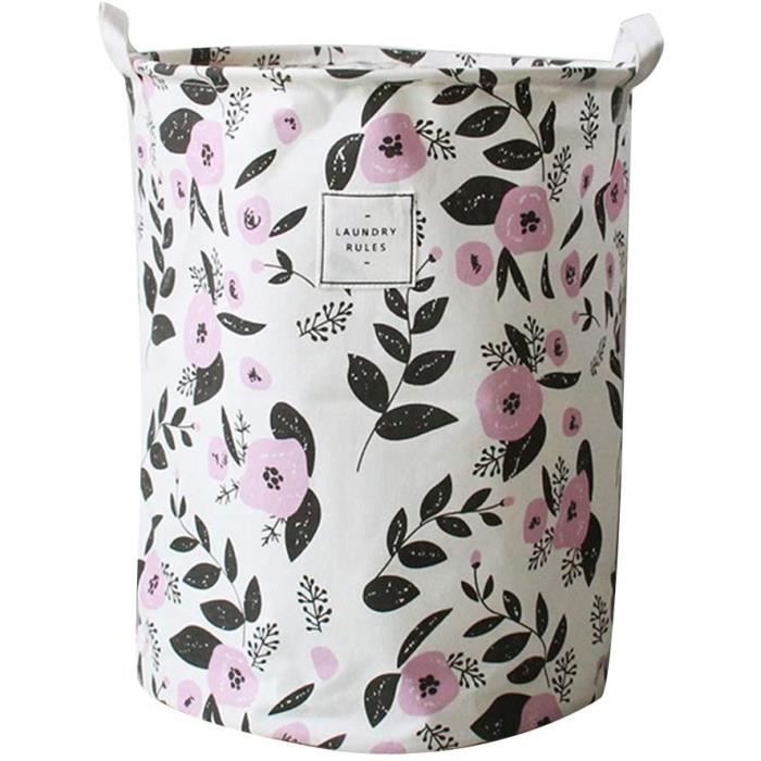 Paniers à Linge en Tissu de Coton Organiser pour Vêtements Stockage ...