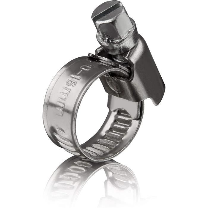 10 colliers de serrage metallique inox 8-16mm – colliers serrage ...