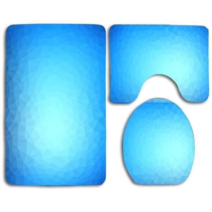 Ensemble de tapis de bain Abstrait coloré Low Poly Cool Gradient ...