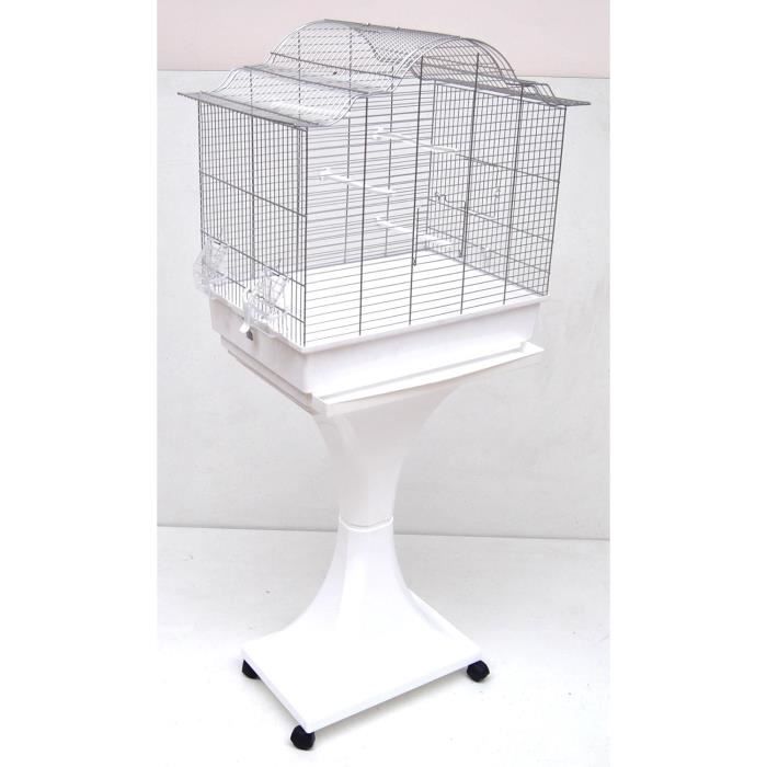 Méga Cage A Oiseaux-Canaris-Perruches Avec Support-Pied[u246 ...