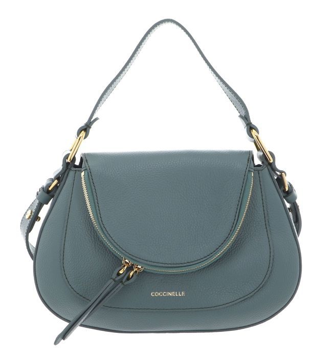 COCCINELLE Sac à main vert sapin en cuir pour femme - Coccinelle Sole ...