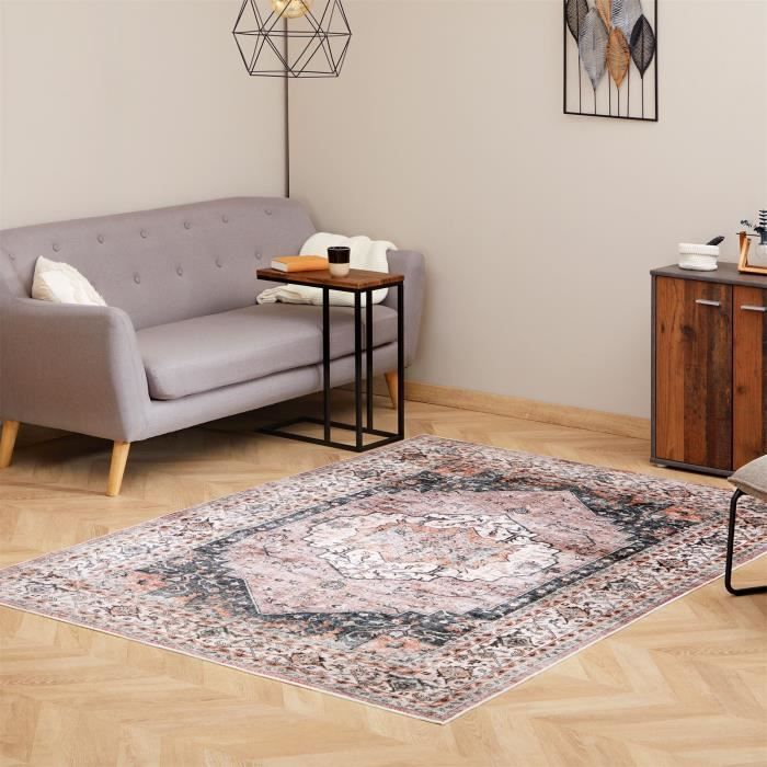 Tapis TRADITIONAL tapis d'intérieur rectangulaire avec motifs vintage ...
