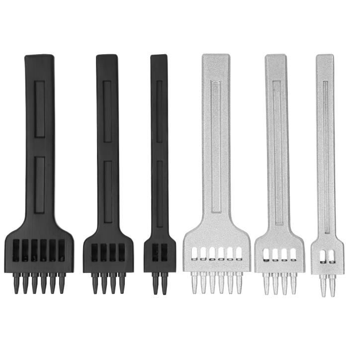 Ciseau à dents OMABETA - Ensemble de 3 ciseaux à trous ronds en acier à ...