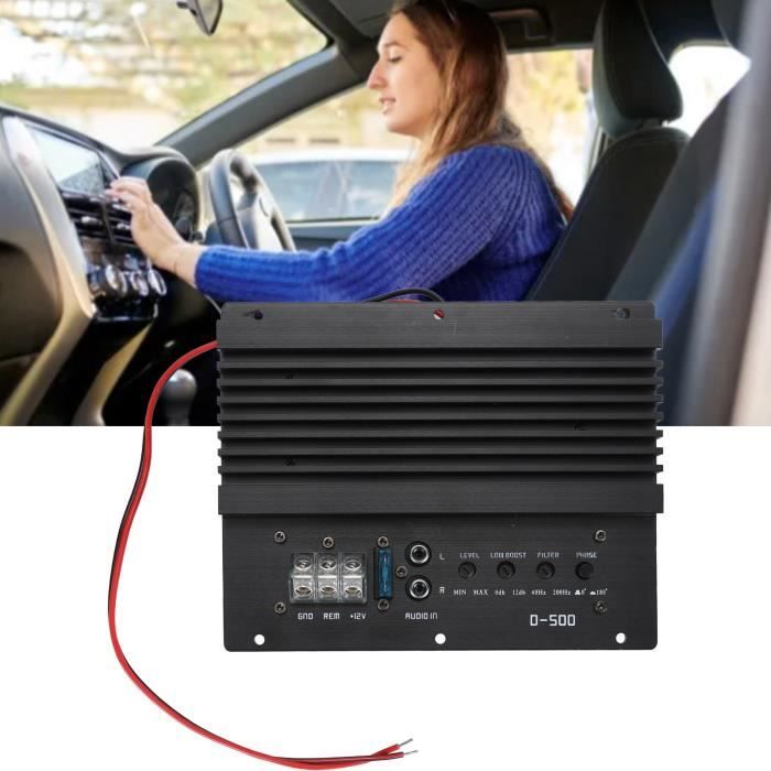 Qiilu Ampli Voiture 12V 800W Aluminium Subwoofer Amplificateur Plaque ...