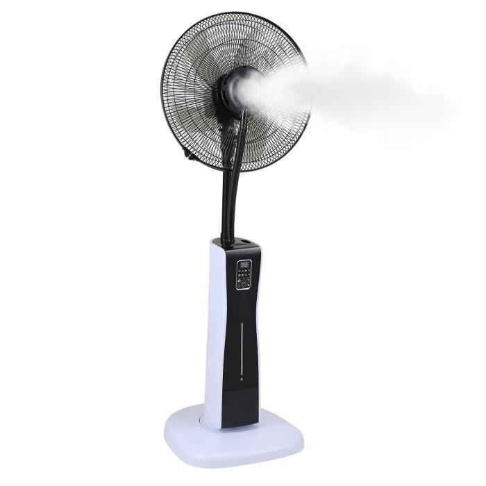 Riossad Ventilateur sur pied 75W 3 vitesses au sol Machine à vent 7.5h ...