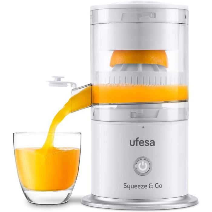 Squeeze & Go Blanc,Presse-Agrumes Electrique,Inalambrique,Extracteur De ...