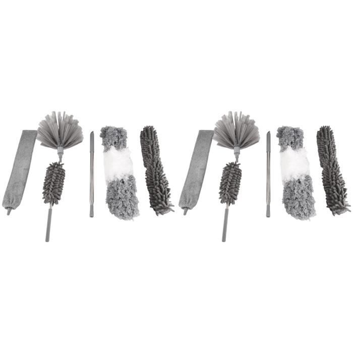 SODIAL-12 Pièces Séries de Nettoyage de Plumeau, Plumeau Extensible en ...