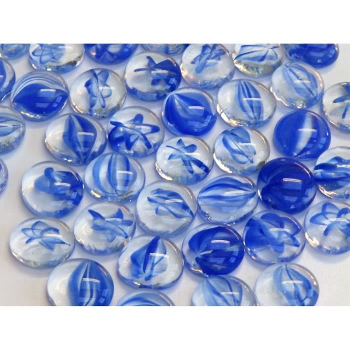 Mesbilles - 20 Billes Plates Galet Tornade Froissé Bille Forme 16 mm162 ...