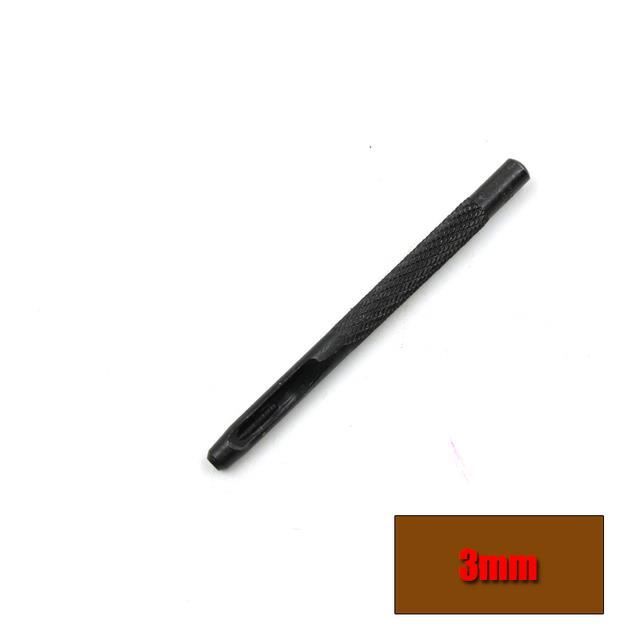 POINCON,3mm--Ensemble de poinçons creux en acier, joint en cuir, trou ...