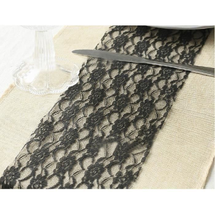 Fleur Dentelle Chemin de Table Nappe Napperon Chaise Mariage Fête Décor ...