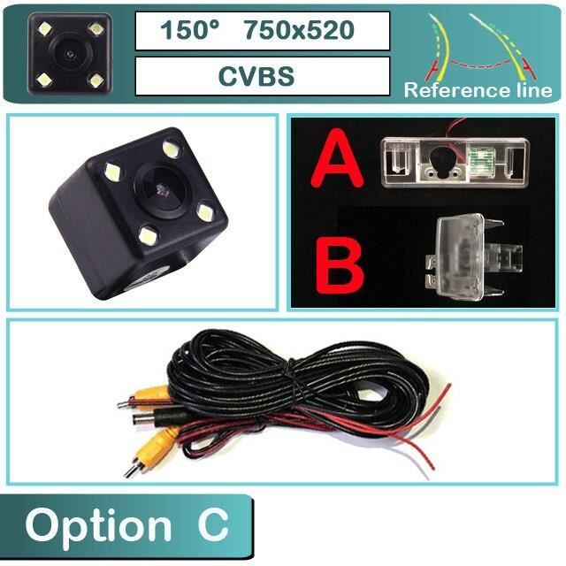 CAMERA DE RECUL,C-Dynamic Trajectory-B model--caméra de recul 170 ...