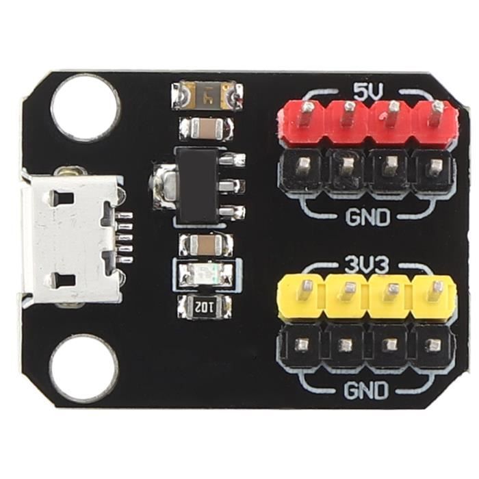 Module d'alimentation USB Micro Interface USB 3.3V 5V 1117 Puce de ...