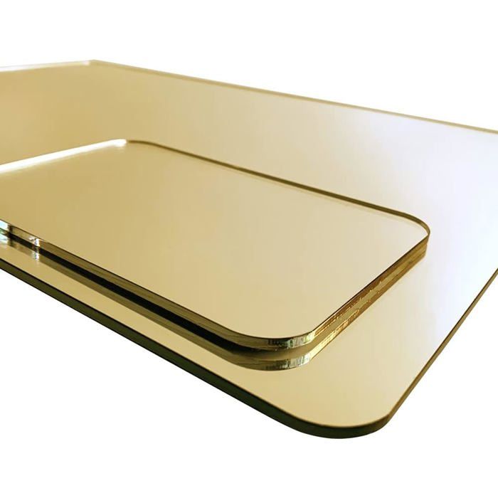 Plaque verre acrylique miroir or 3 mm - 60 x 60 cm (600 x 600 mm ...